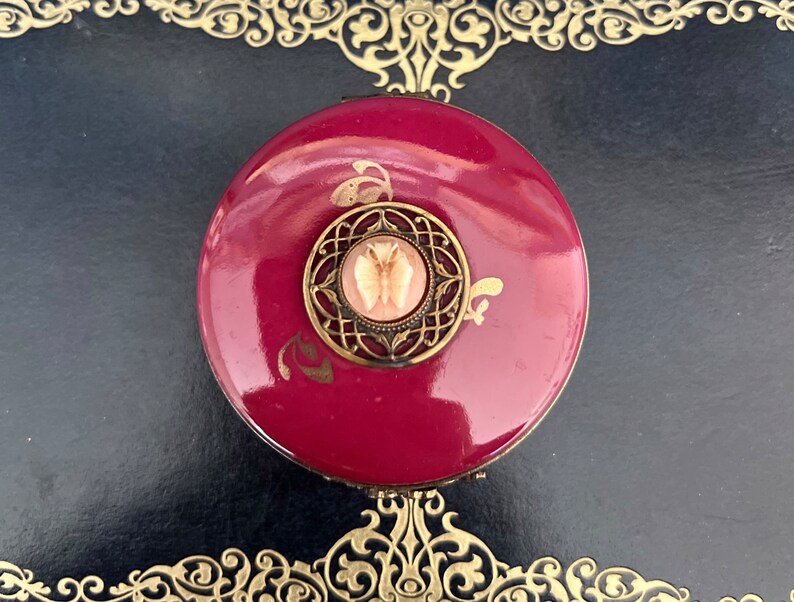 Vintage Porcelaine Peit Main Trinket Box - Etsy