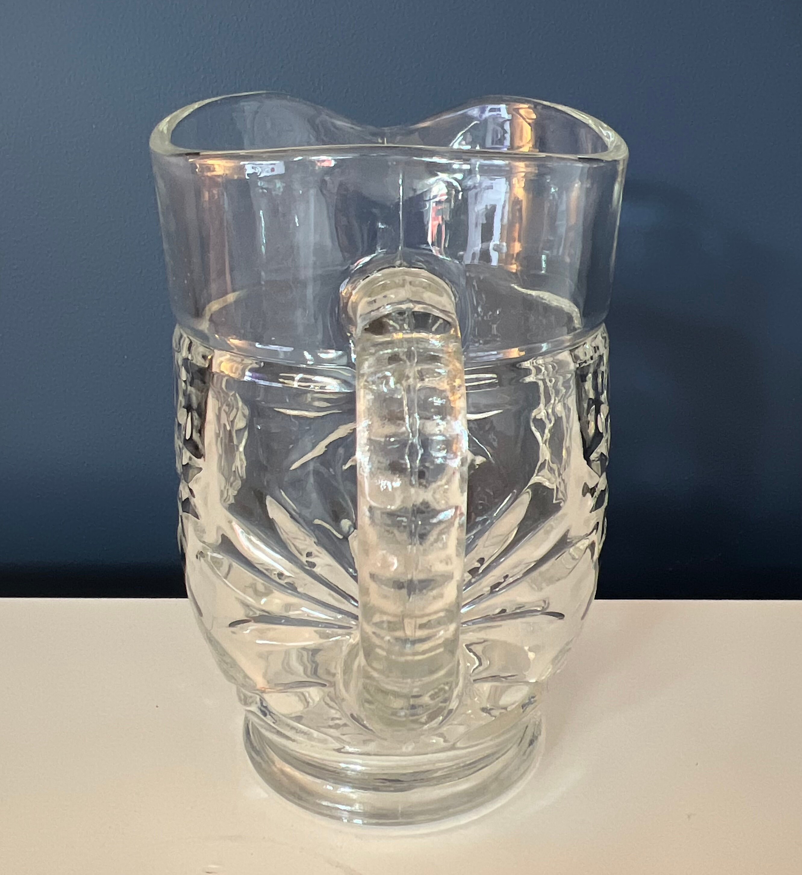 Vintage Anchor Hocking Star of David Pitcher - Etsy