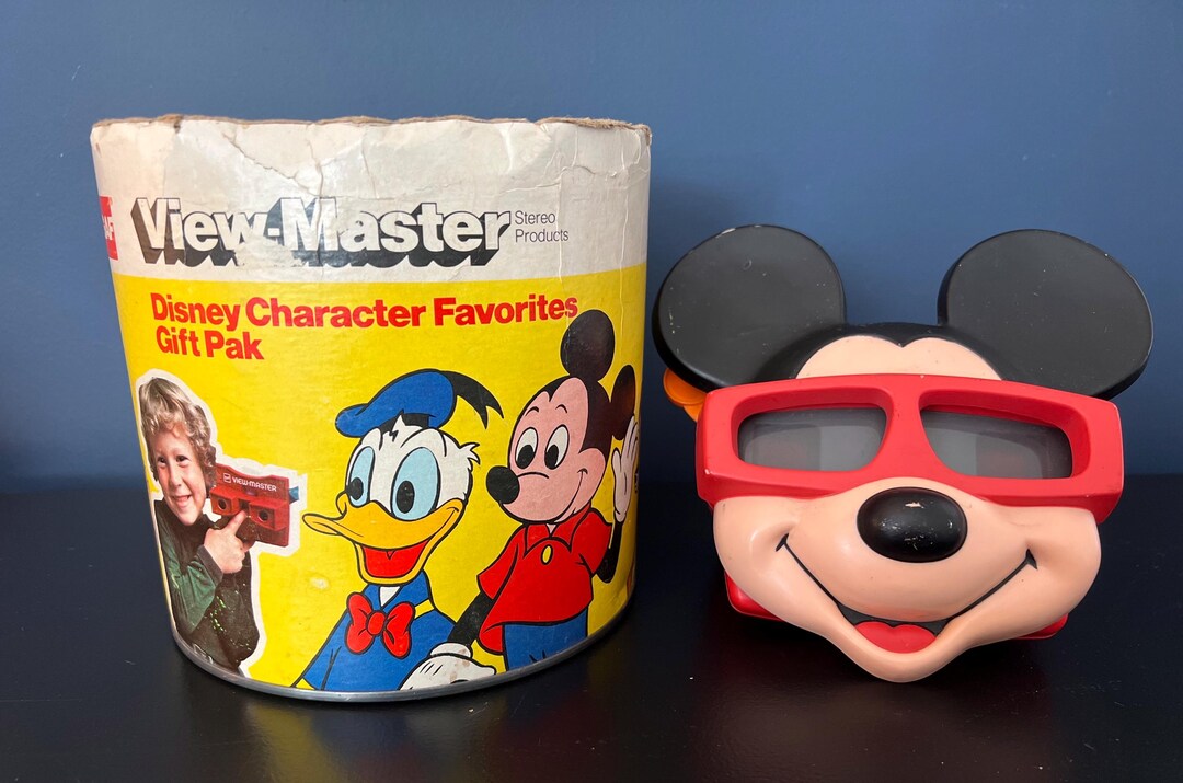Vintage Mickey Mouse View-master With Box - Etsy