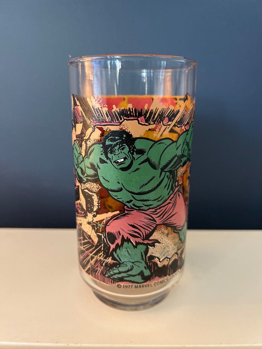 1977 the Incredible Hulk 7-eleven Glass Cup - Etsy
