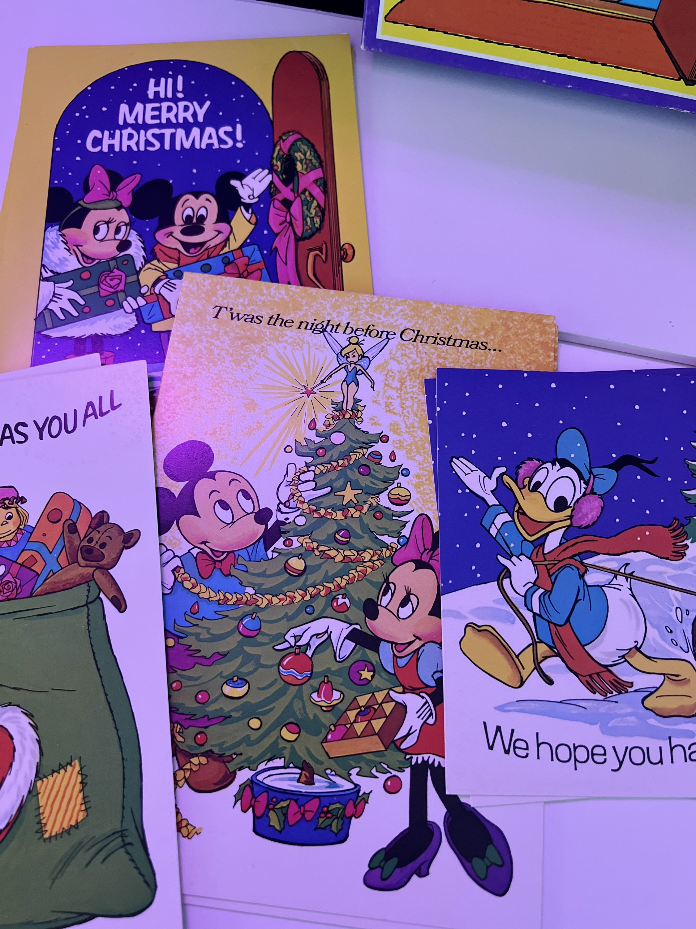 Box of 12 Vintage Disney Christmas Cards - Etsy