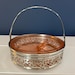 Vintage Pink Glass Ashtray With Metal Holder - Etsy