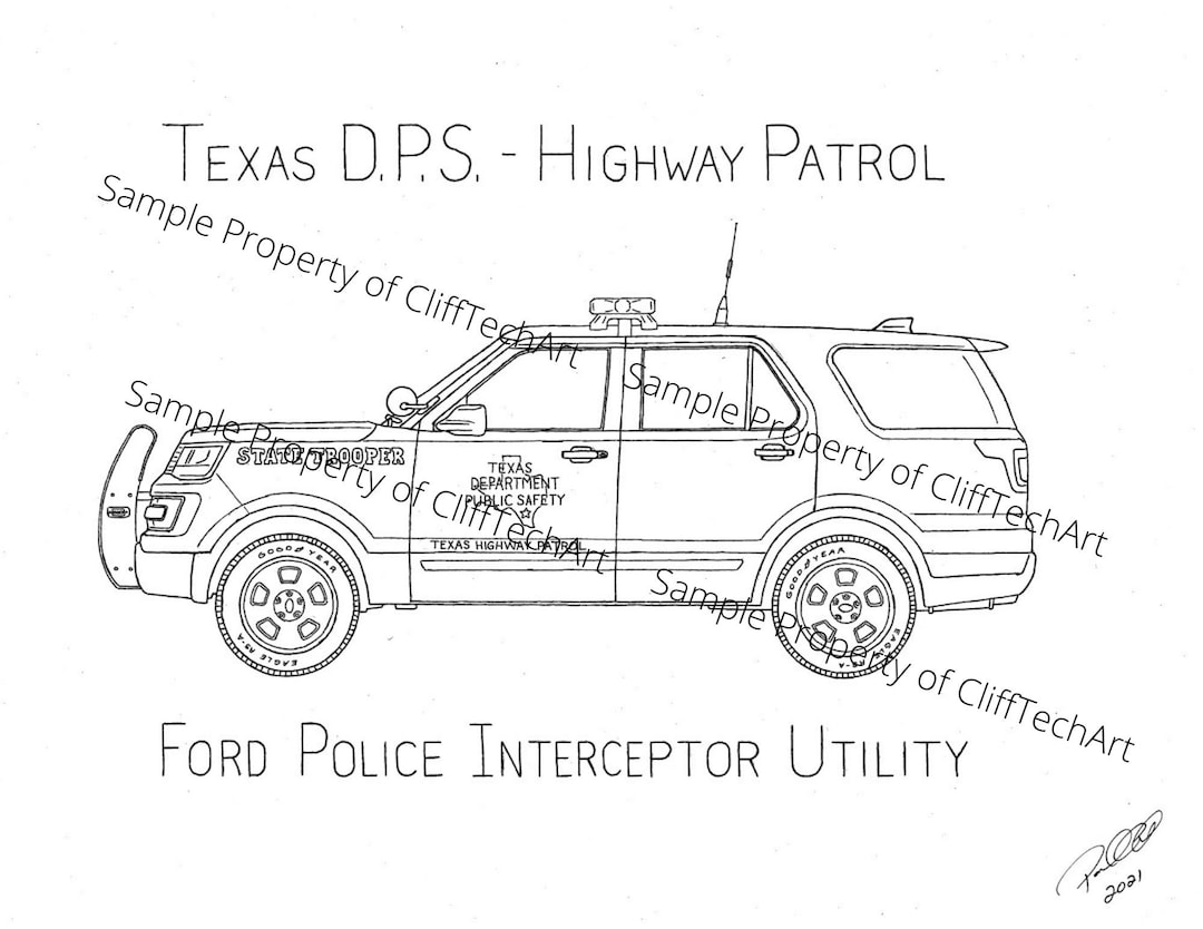 Texas DPS - Highway Patrol SUV - Etsy
