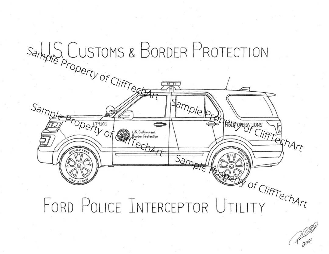US DHS Customs and Border Protection SUV - Etsy