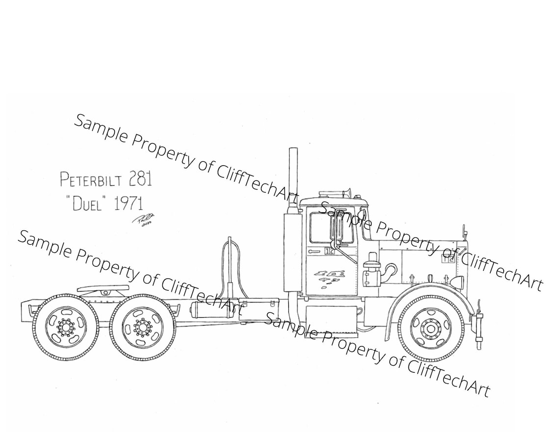 Peterbilt 281 "duel" Movie Truck - Etsy