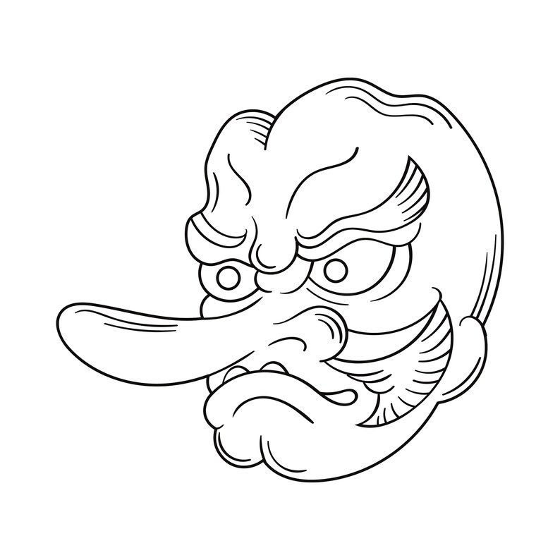 10 Printable Yokai Coloring Pages - Etsy UK