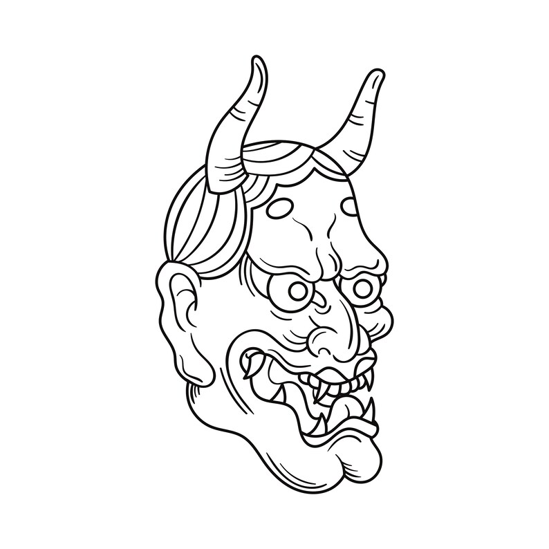 10 Printable Yokai Coloring Pages - Etsy UK