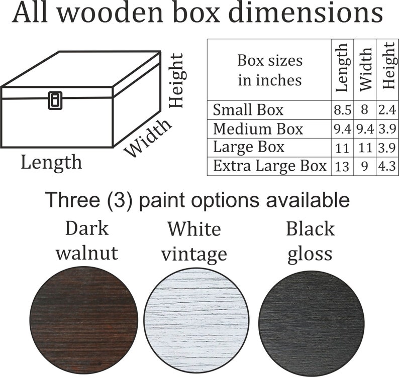 Personalized Engraved Gift Box Wood Memory Box Birthday - Etsy