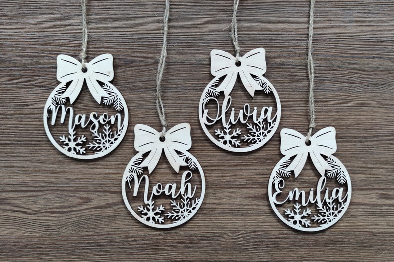 Personalized Christmas Ornaments Custom Christmas Tree Decor - Etsy