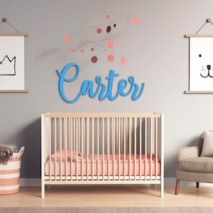 Personalized Wooden Name Sign for Nursery Custom Name Sign Name Wall ...