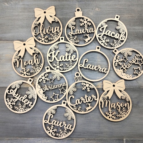 Personalized Christmas Ornaments Custom Christmas Tree Decor - Etsy
