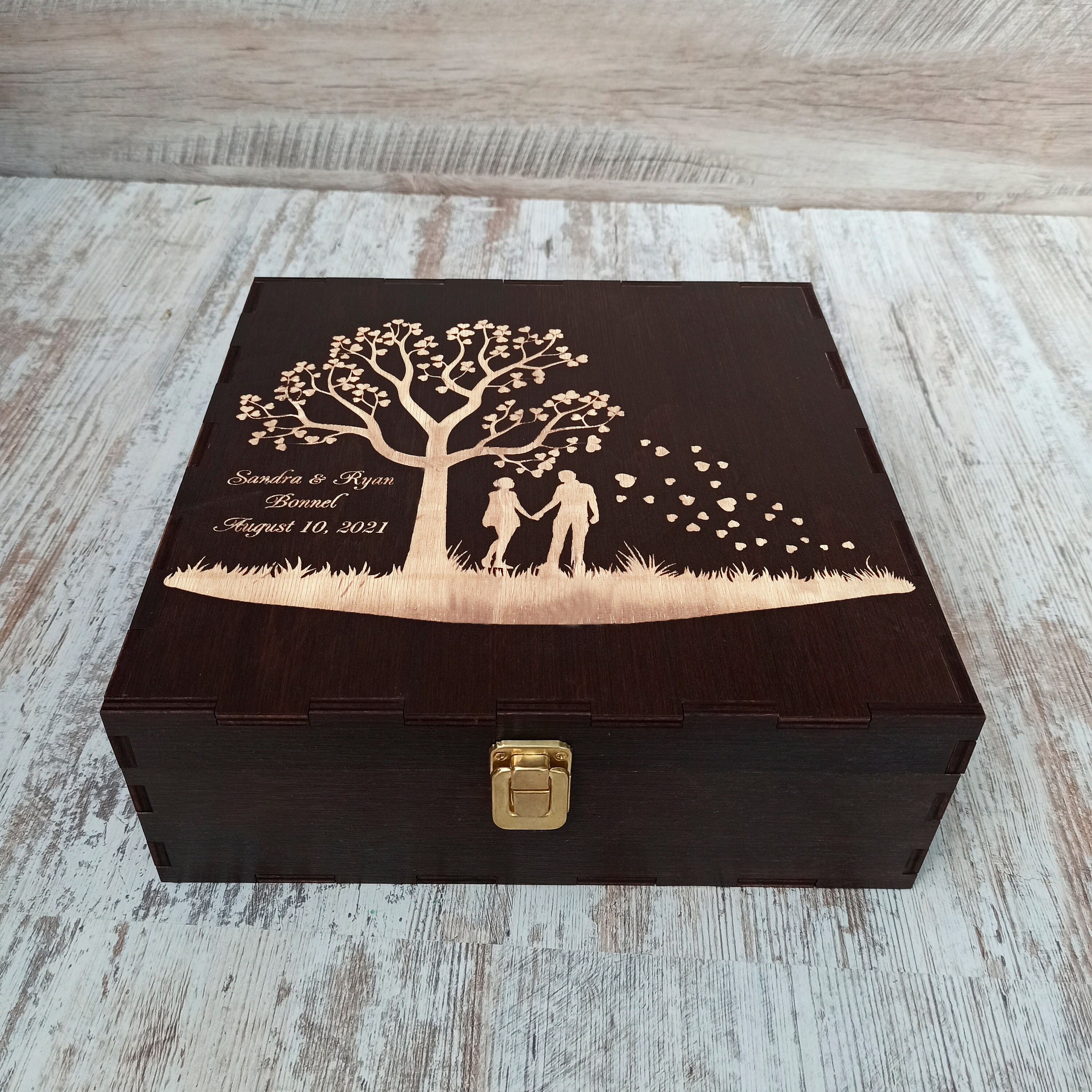 Keepsake Box Engrave Memory Box Custom Made Box Large - Etsy