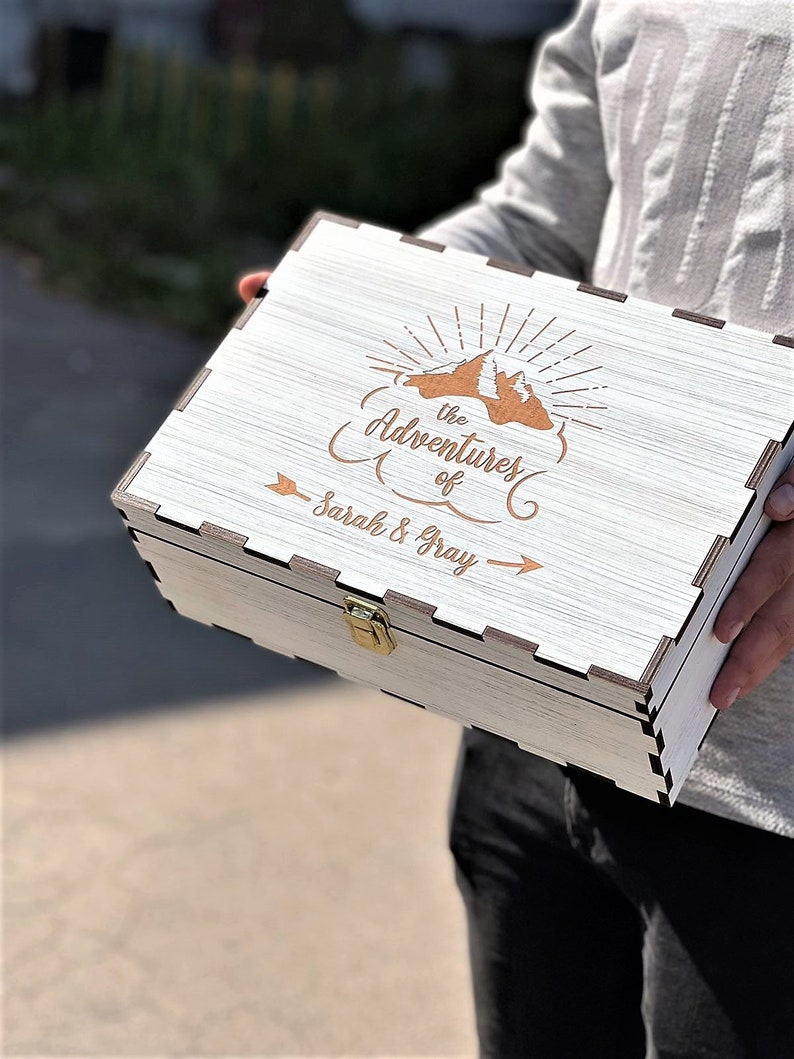 Personalized Engraved Gift Box Wood Memory Box Birthday - Etsy