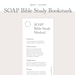 SOAP Bible Study Bookmark | Bible Study Tools | SOAP Bible Study Method ...