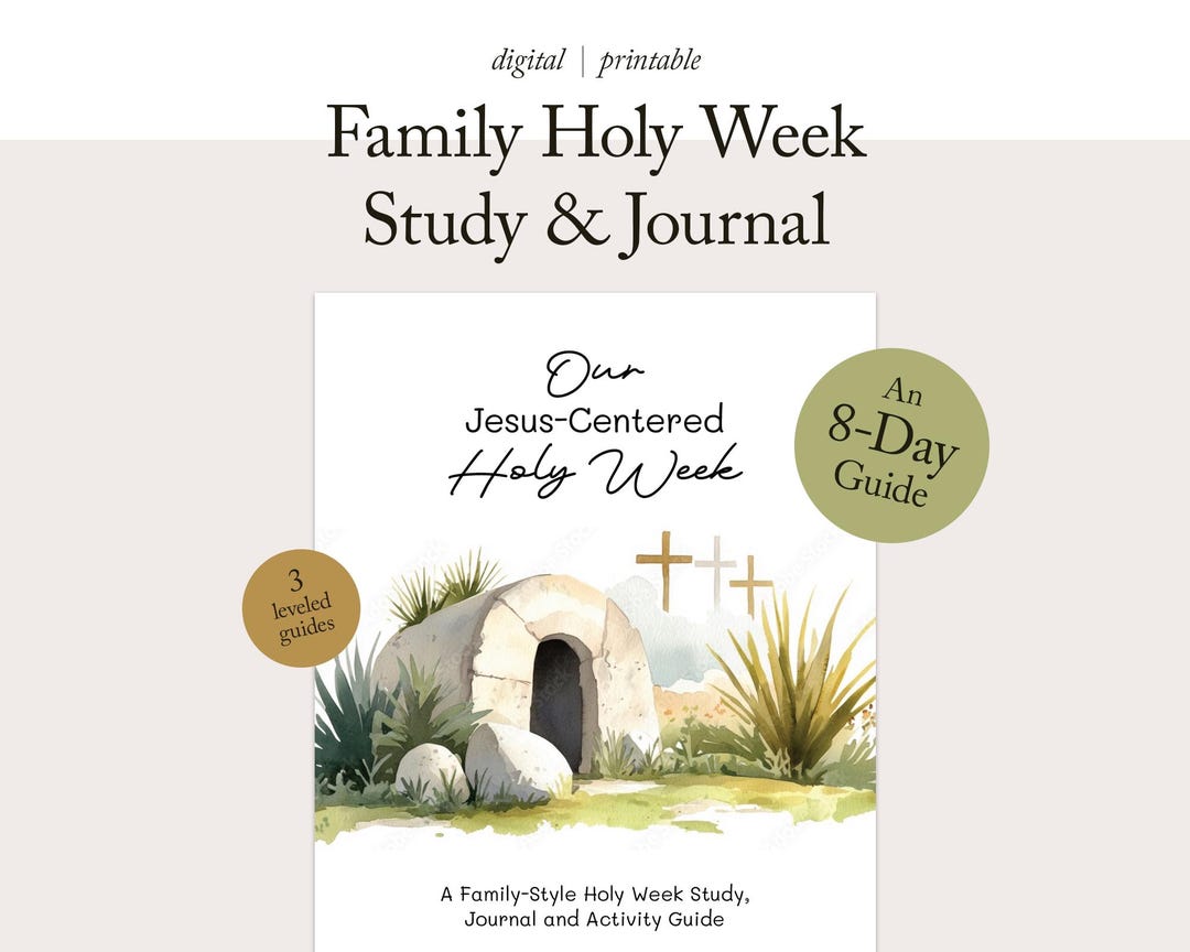Holy Week Family Unit Study | Easter Devotional | Resurrection Bible ...