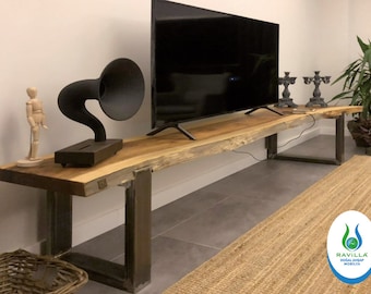 Live Edge Tv Stand - Etsy