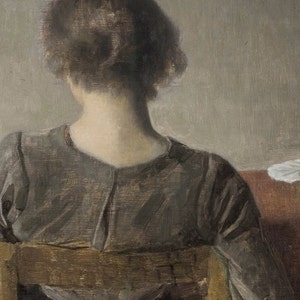 Rest | Digital Printable Art | Vintage Oil Painting Portrait of a Woman ...