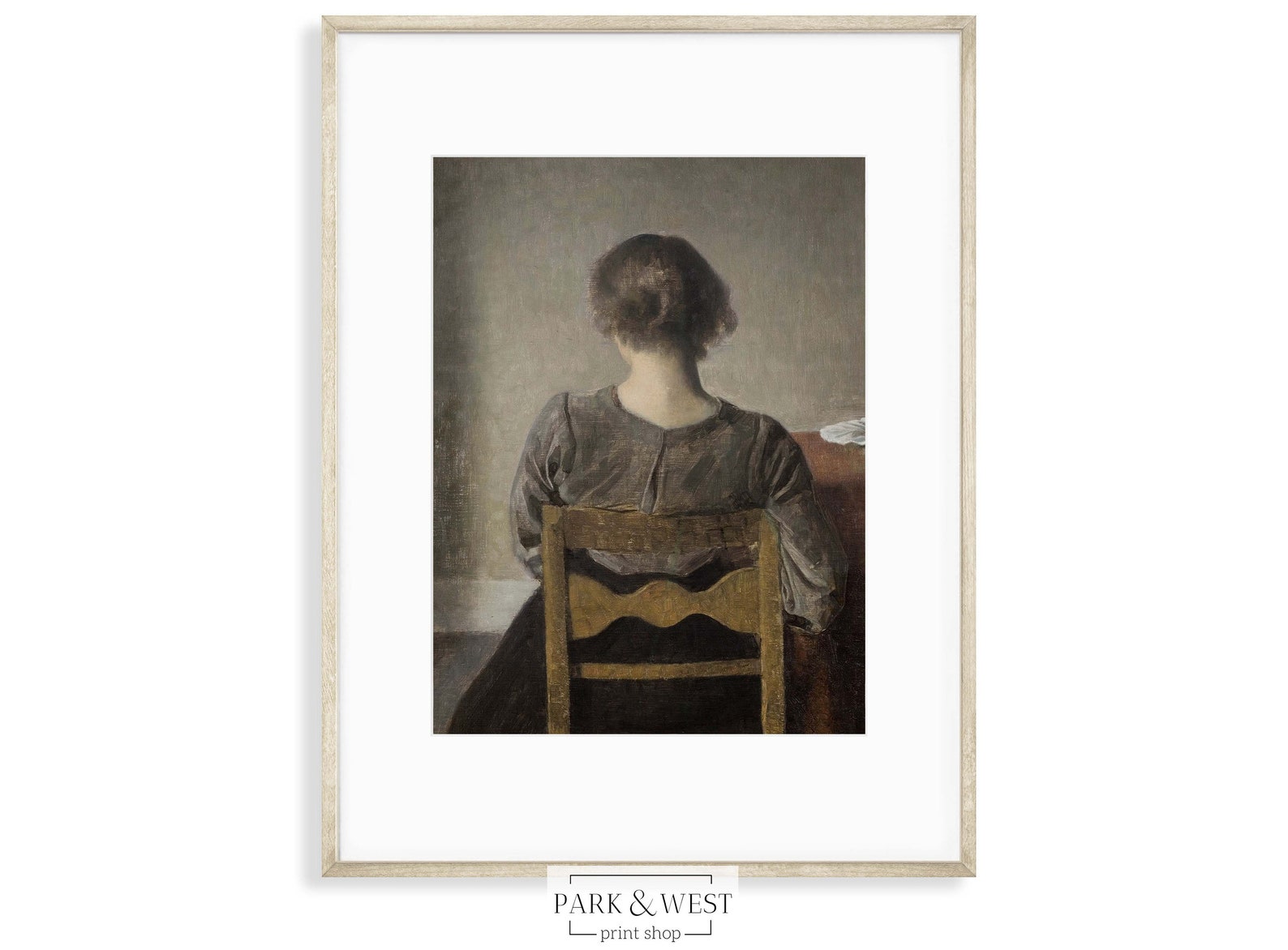 Rest | Digital Printable Art | Vintage Oil Painting Portrait of a Woman ...