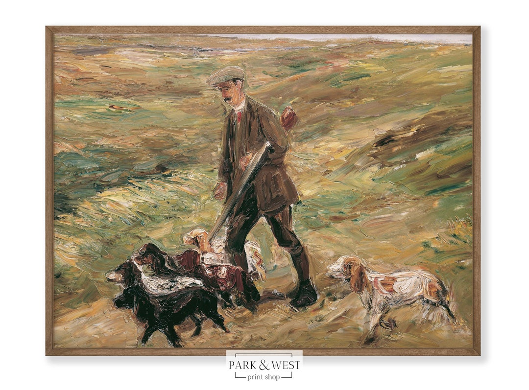 On the Hunt Digital Printable Art Vintage British Hunting Oil Painting ...