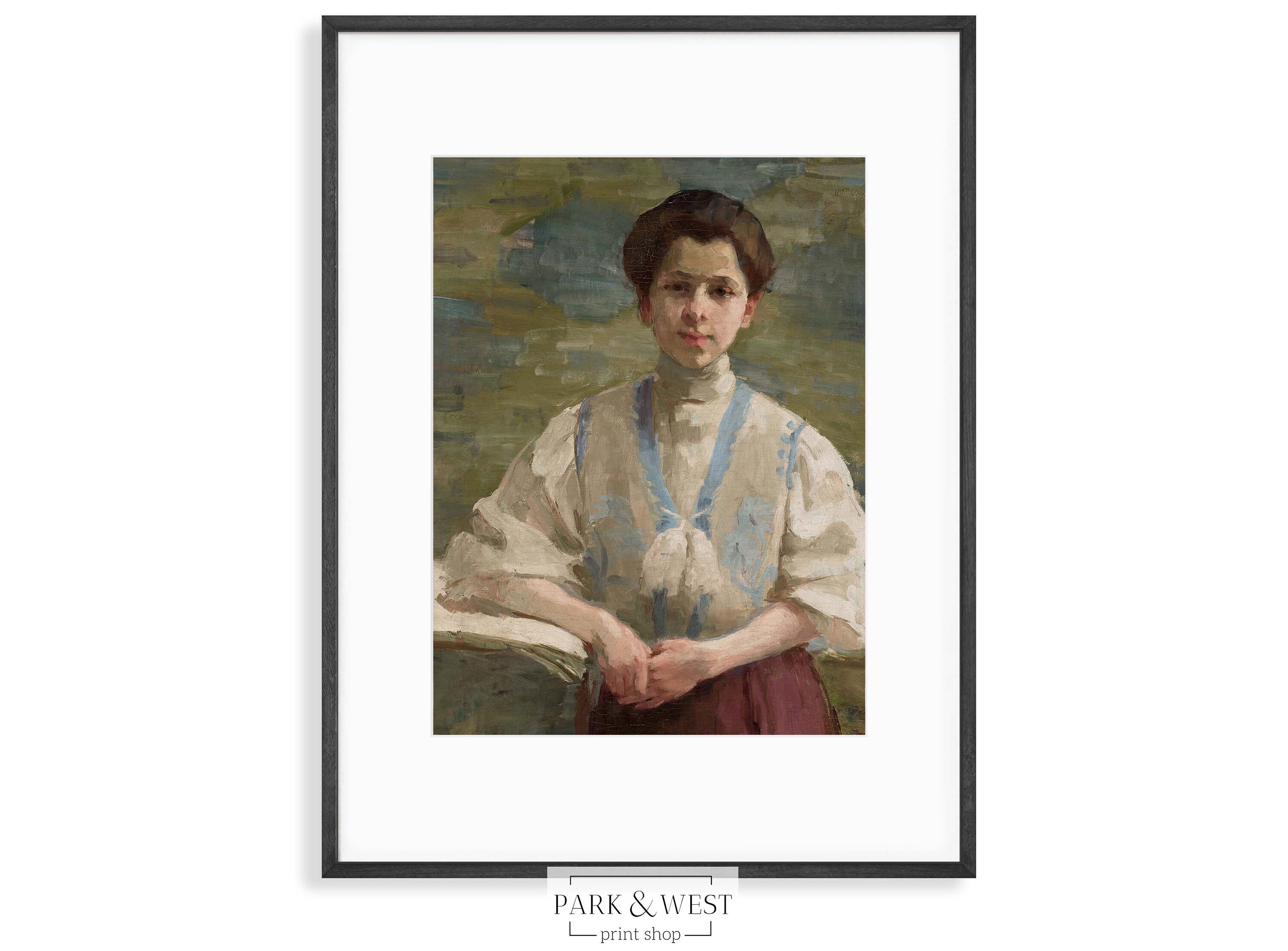 Portrait of Olga | Digital Printable Art | Vintage European Portrait ...