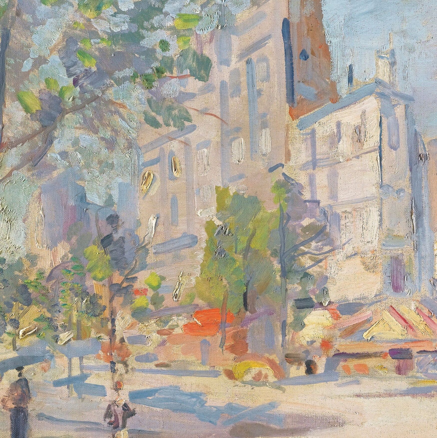 Spring in the City | Digital Printable Art | Vintage Paris Spring ...