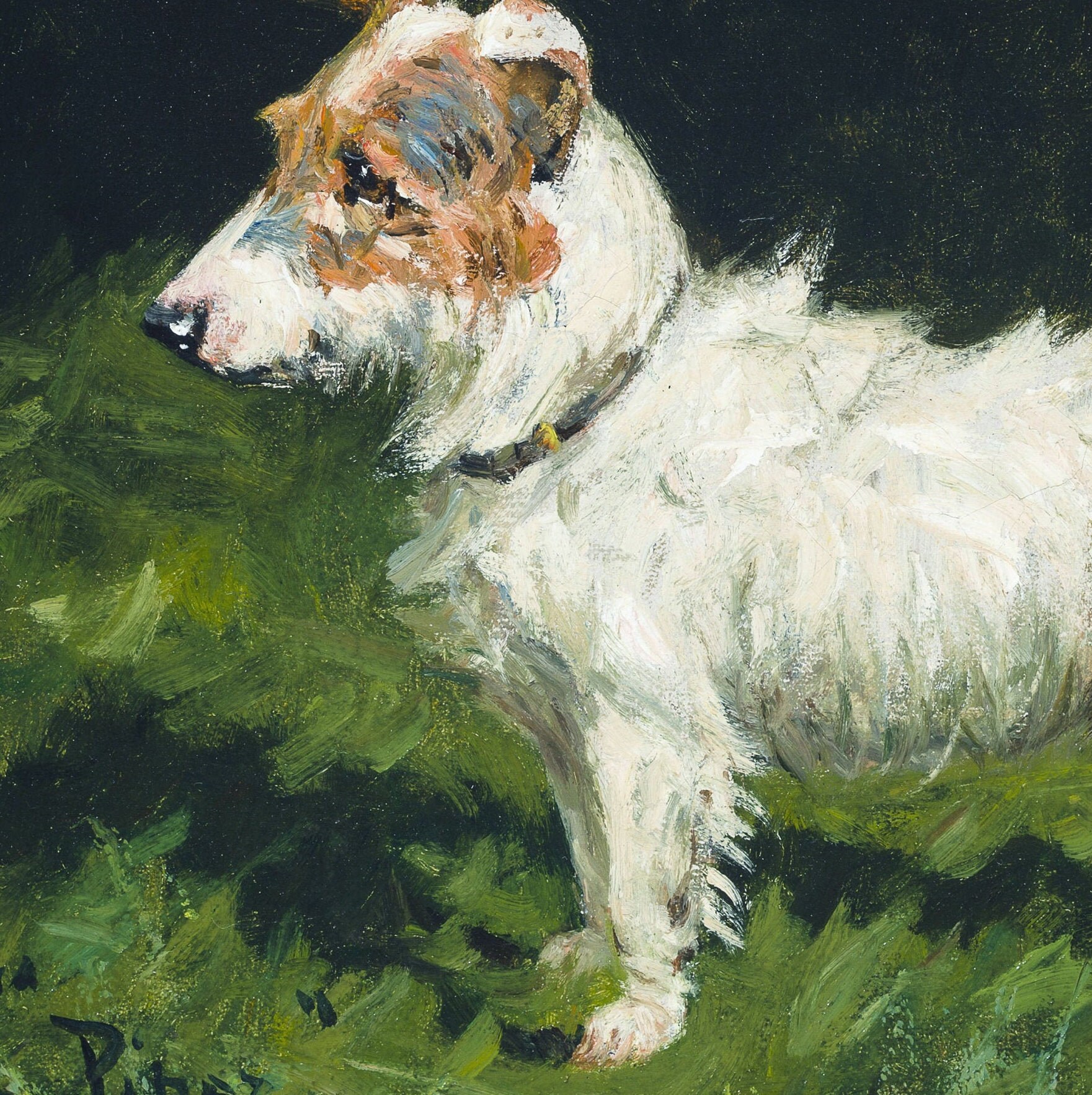 Vintage Jack Russell Terrier Painting | Digital Printable Art | Antique ...