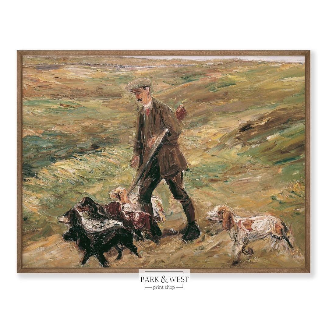 On the Hunt | Digital Printable Art | Vintage British Hunting Oil ...
