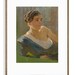 Portrait of a Lady Reclining | Vintage Female Oil Portrait | Digital ...