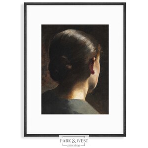 Portrait of Anna | Digital Printable Art | Moody Vintage Portrait of a ...