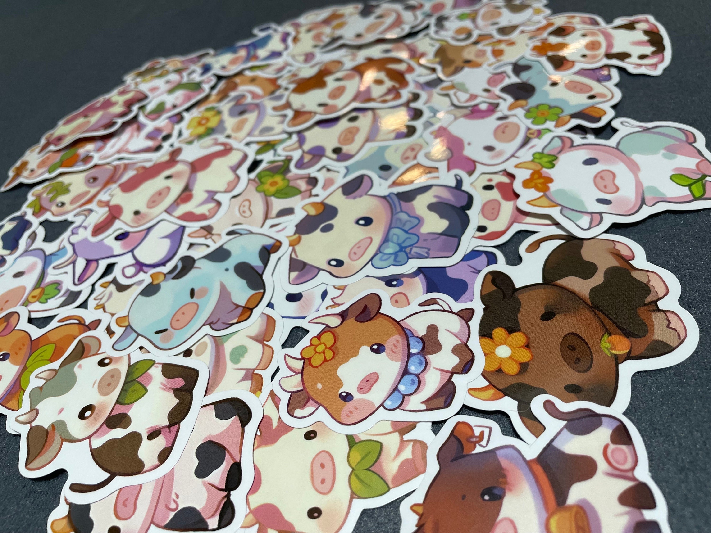 Cute Cow Sticker Pack Pack of Ten, Comes in Gift Packaging. - Etsy