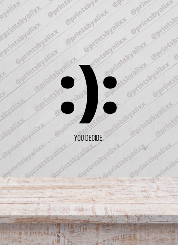 You Decide SVG PNG Cut File Digital File Instant Download | Etsy