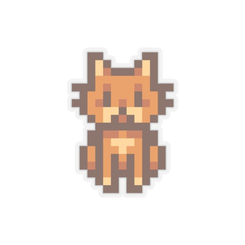 Stardew Valley Orange Cat Sticker - Etsy