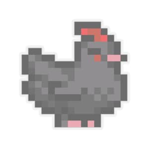 Stardew Valley Void Chicken Sticker - Etsy