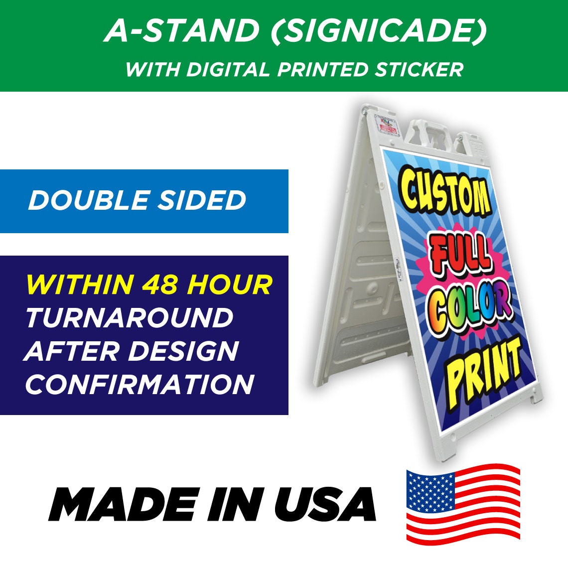 A-STAND - Signicade - Sandwich Sign - Outdoor Advertisement - Full ...