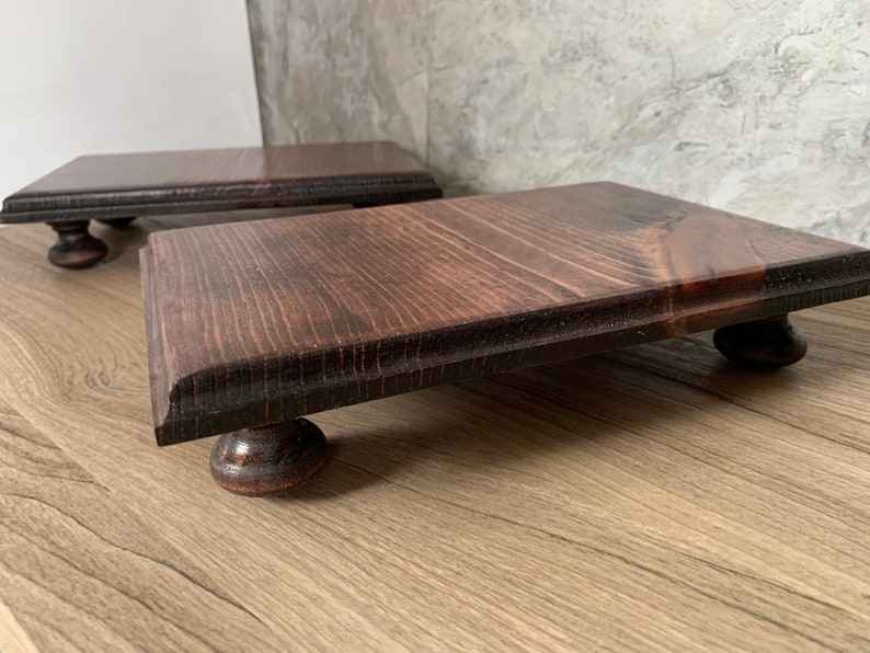 Risers Farmhouse Style Risers Distressed Wood Riser Wood | Etsy