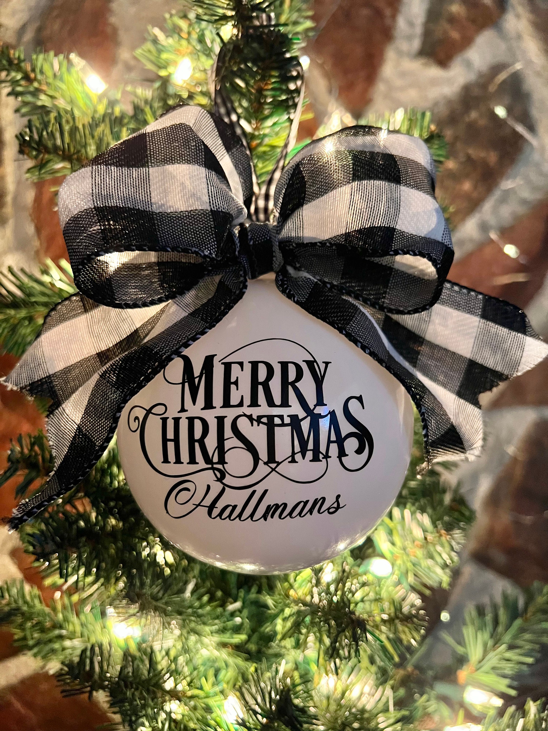 Personalized Christmas Ornaments Custom Tree Ornaments - Etsy