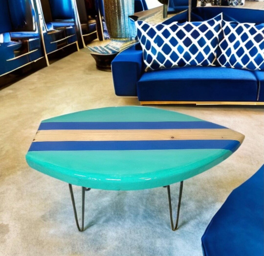 Custom Surfboard Coffee Table - Etsy