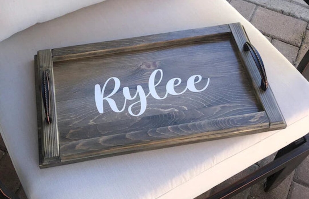 Personalized Serving Tray | Wood Serving Tray| Charcuterie Tray| Table ...
