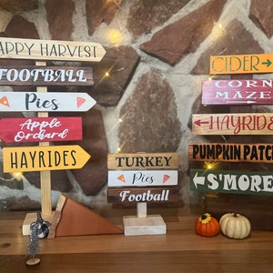 Fall Directional Sign Corn Maze Sign Fall Yard Decor Fall Wedding Decor ...