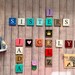 Letter Board Tiles / Large Letter Tiles/ Rustic Family Tiles - Etsy