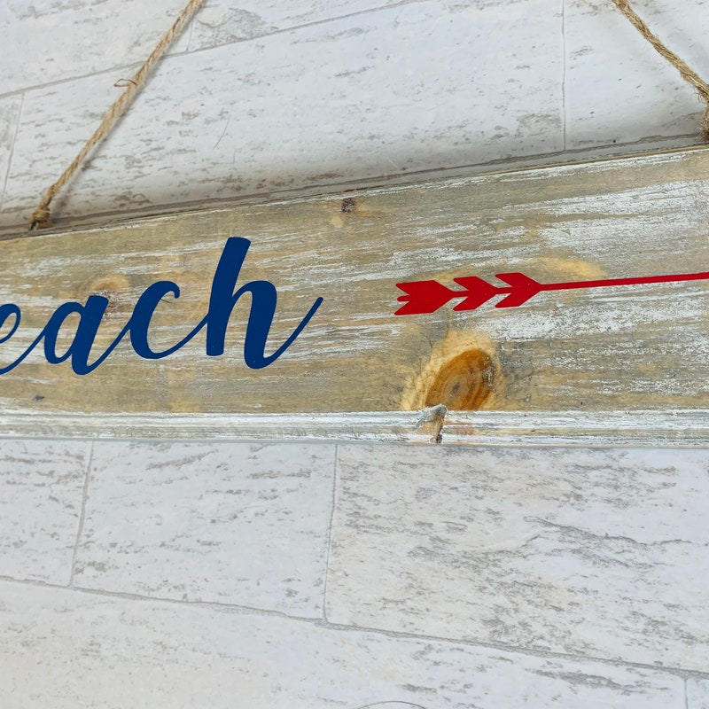Beach Arrow Sign - Etsy