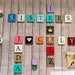 Letter Board Tiles / Large Letter Tiles/ Rustic Family Tiles - Etsy