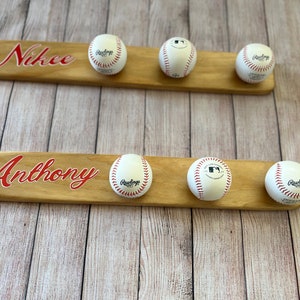 Baseball Coat Rack Custom Kids Coat Rack Baseball Hat Rack Cap Rack Bag ...