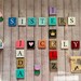 Letter Board Tiles / Large Letter Tiles/ Rustic Family Tiles - Etsy