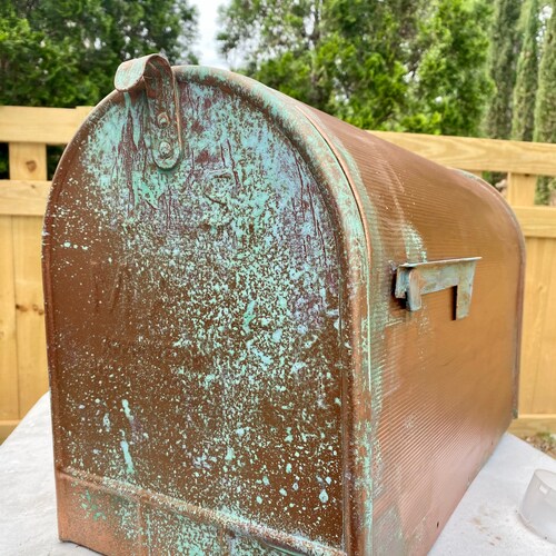Copper Mailbox With Embossed Tree of Life and Verdigris - Etsy