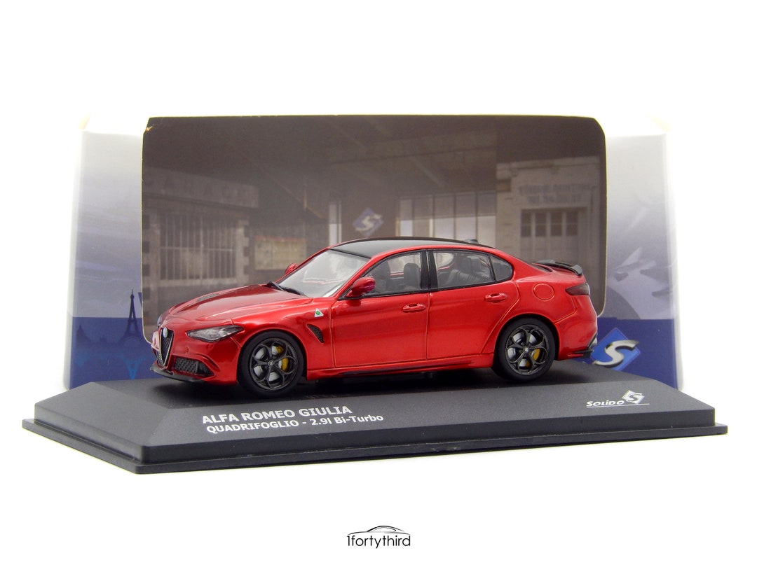 1:43 Alfa Romeo Giulia Quadrifoglio Monza Red Solido Diecast - Etsy