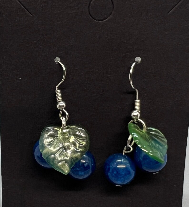 Blueberry Earrings - Etsy