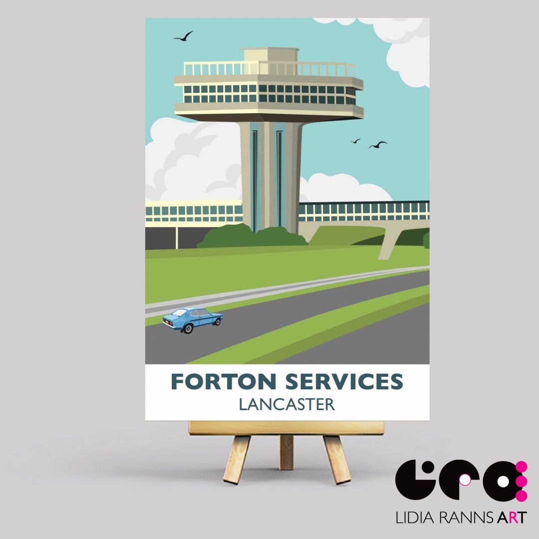 Forton Services. M6 Motorway. Lancaster North. Premium Fine - Etsy UK