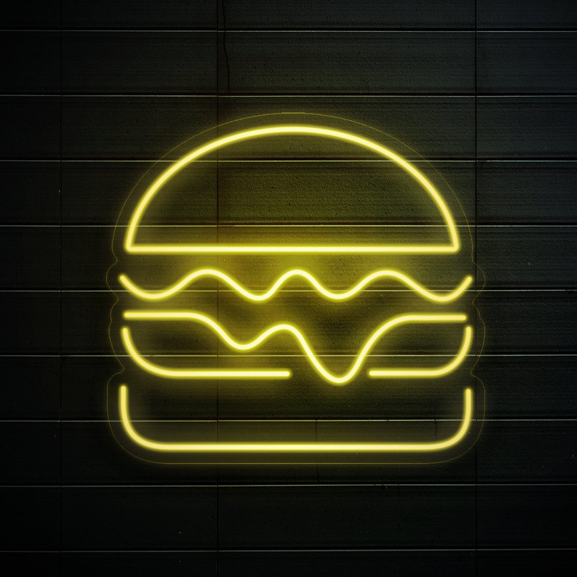Burger Neon Sign Home Decor Gift Food Neon Custom Neon | Etsy