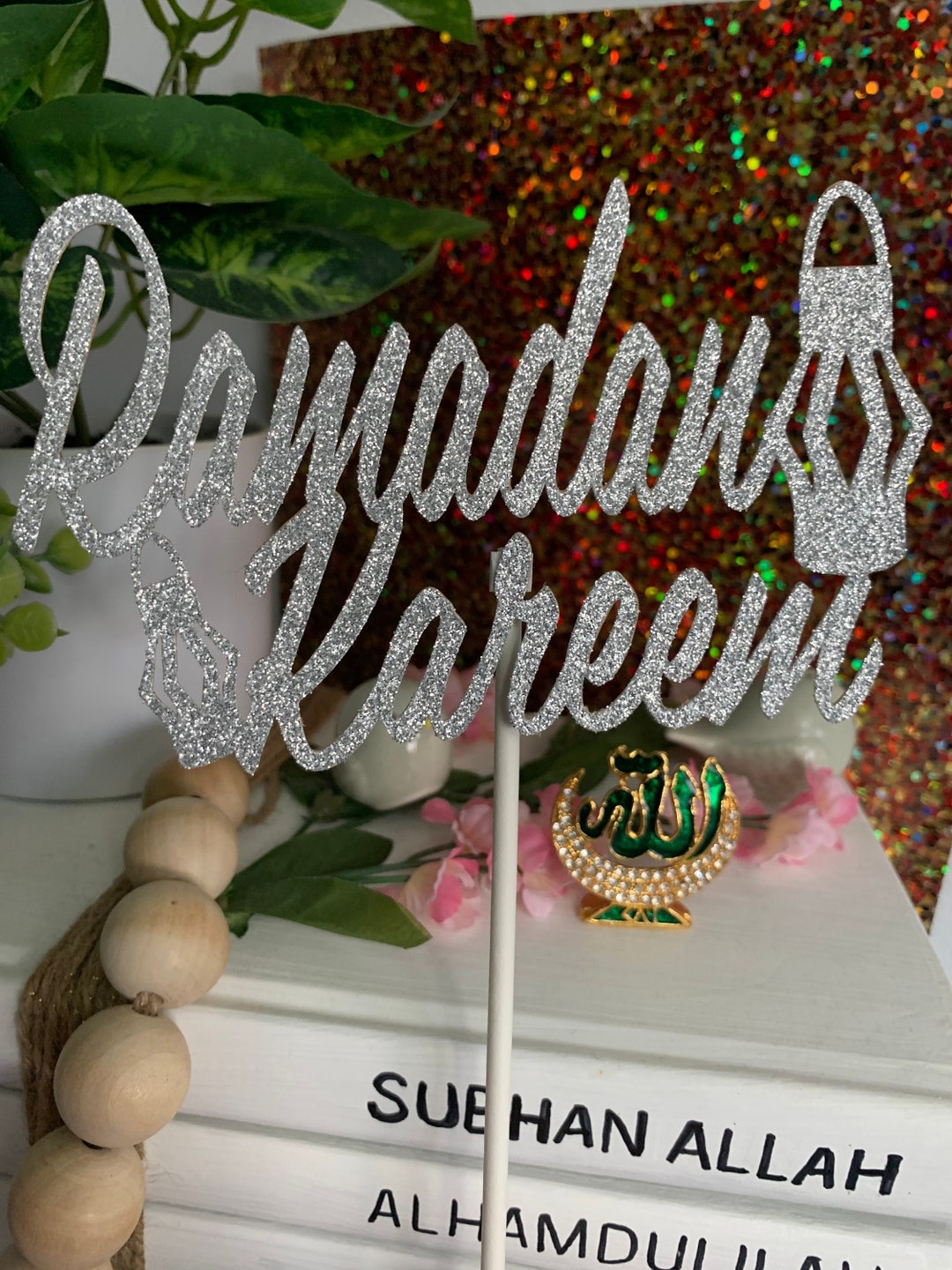 Ramadan Kareem Glitter Cake Topper - Etsy